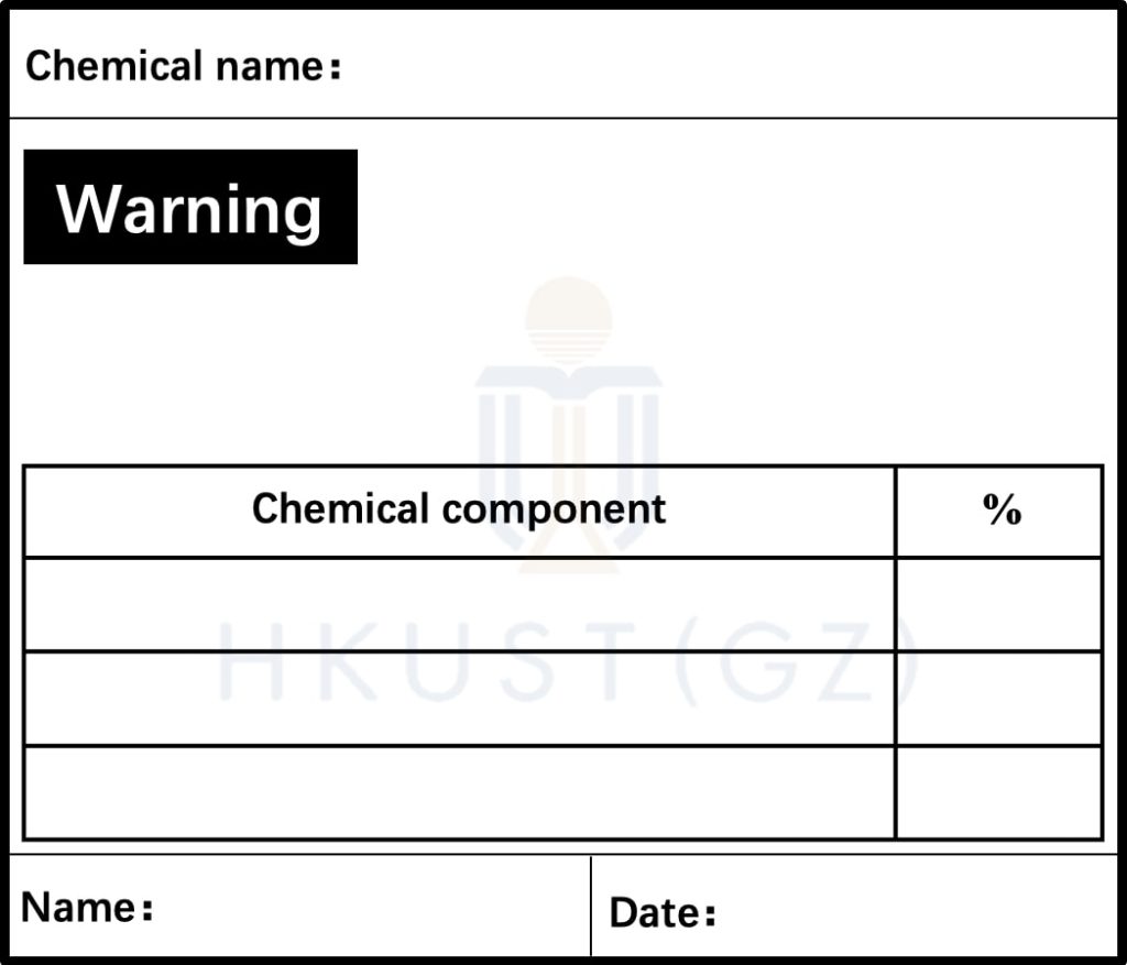 Warning Signage - HSE HKUST GZ EN